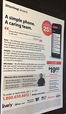 JITTERBUG CELL PHONE Magazine Ad - A Simple Phone! A Caring Team Ad ...