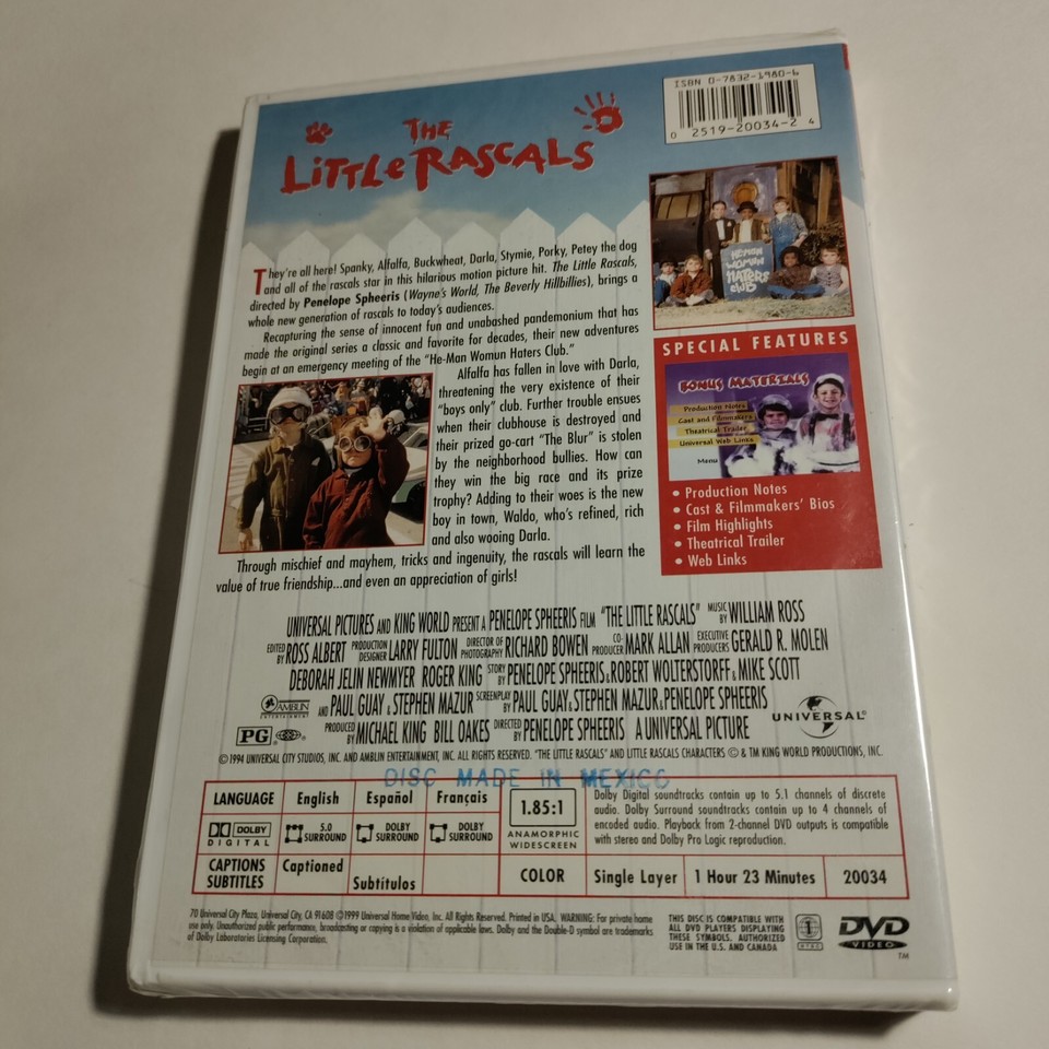 The Little Rascals (DVD, 1999) BRAND NEW 25192003424 | eBay