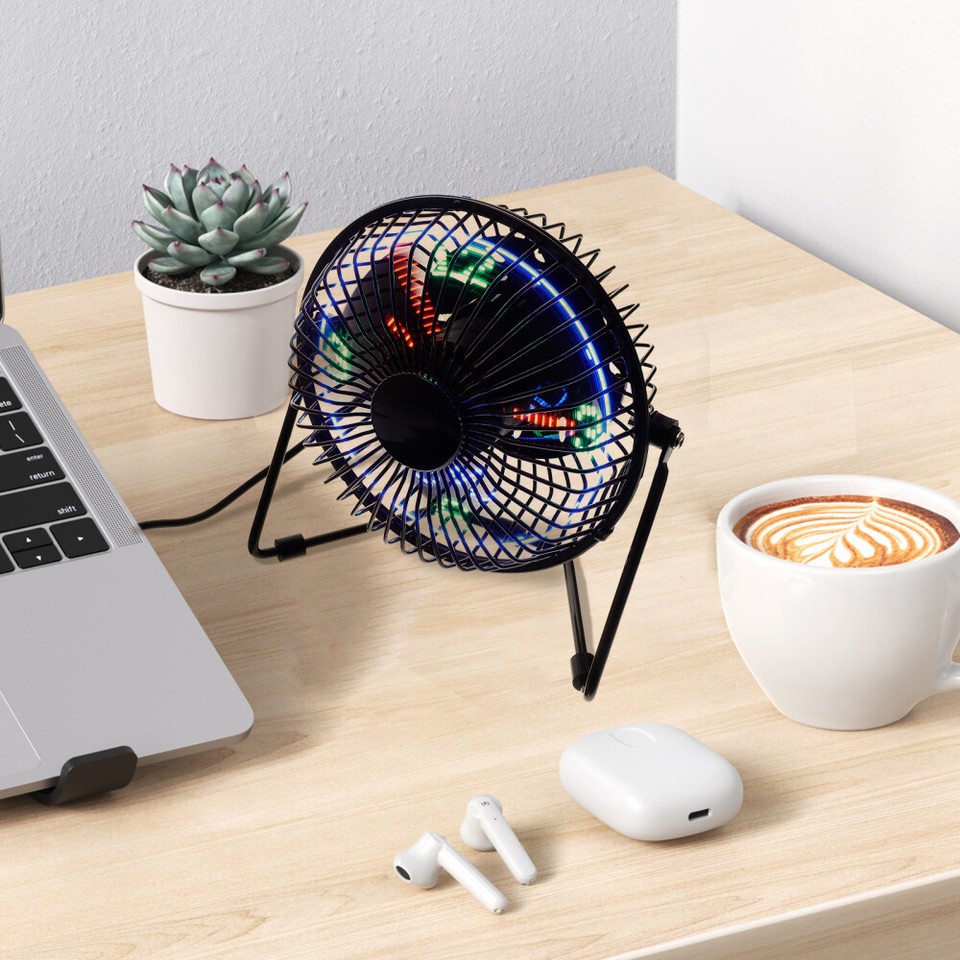 Usb Clock Fan with Table Message Display USB-enabled Small Travel | eBay