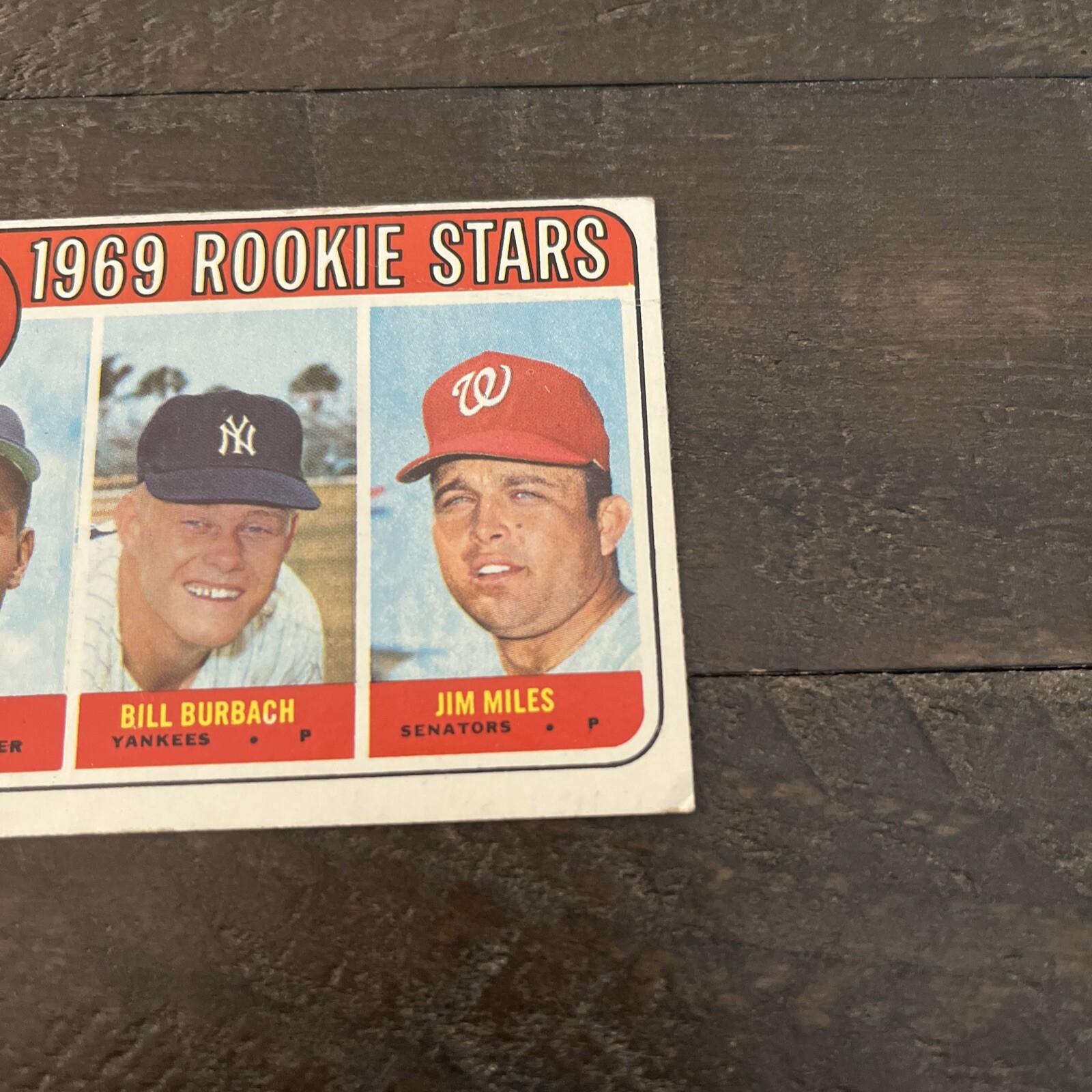 1969 TOPPS A.L. ROOKIE STARS - TOM HALL BILL BURBACH/JIM MILES #658 RC ...