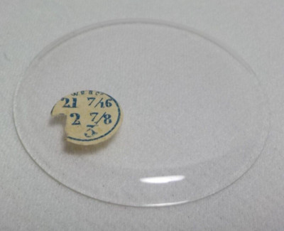 GLASS POCKET WATCH CRYSTAL WATCHMAKER SIZE 21 7/16 H 3 REPLACEMENT PART ...