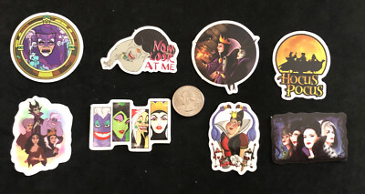Disney Villains Halloween 8 Sticker Lot - New | eBay