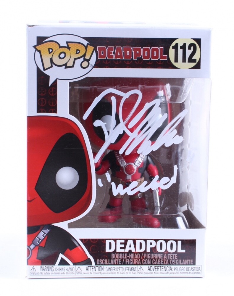 TJ Miller Deadpool Weasel #112 Signed Funko Pop JSA | eBay