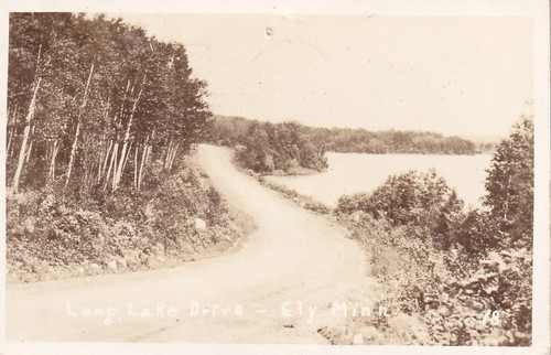 Long Lake Drive, Ely, Minnesota. RPPC Posted 1941 | eBay