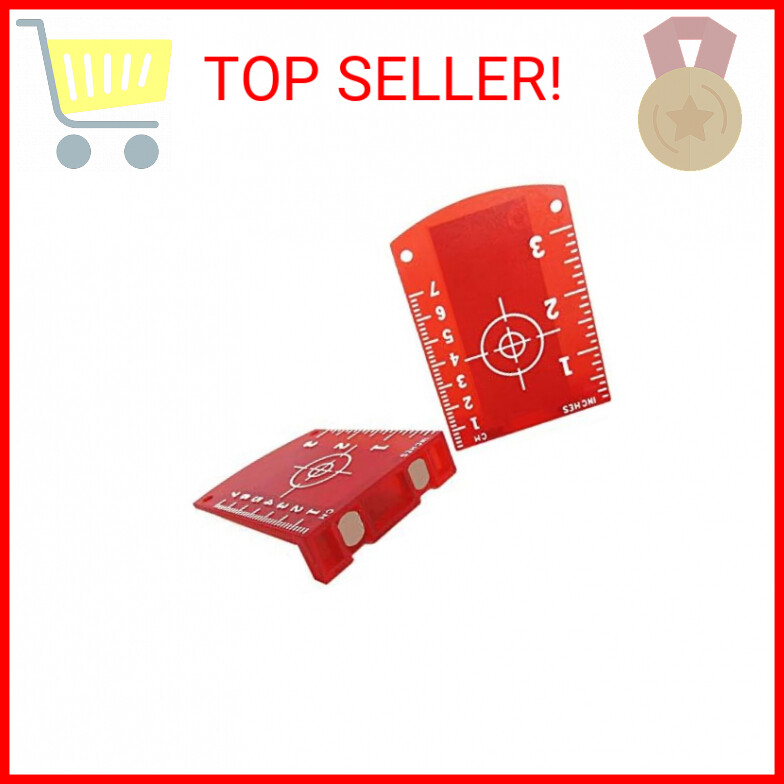 Laser Targets, 2 pcs Magnetic Floor Laser Target Card Plate for Red ...