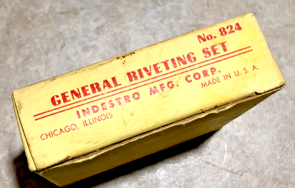 Vintage NOS Indestro Rivet Punch Tool Garage Shop Mechanics Dealer ...