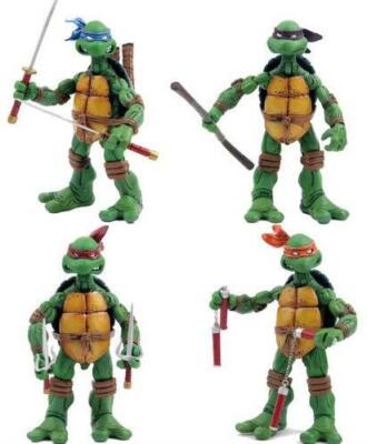 Teenage Mutant Ninja Turtles Cartoon Version Set of 4 Action 5" Figures ...