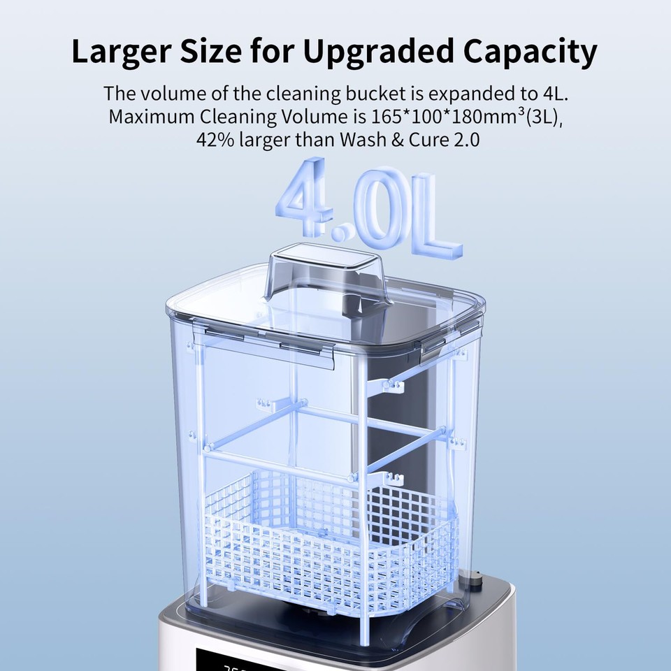 ANYCUBIC Wash and Cure 3.0 Large 4L LCD Models 2 in 1 Washing and ...