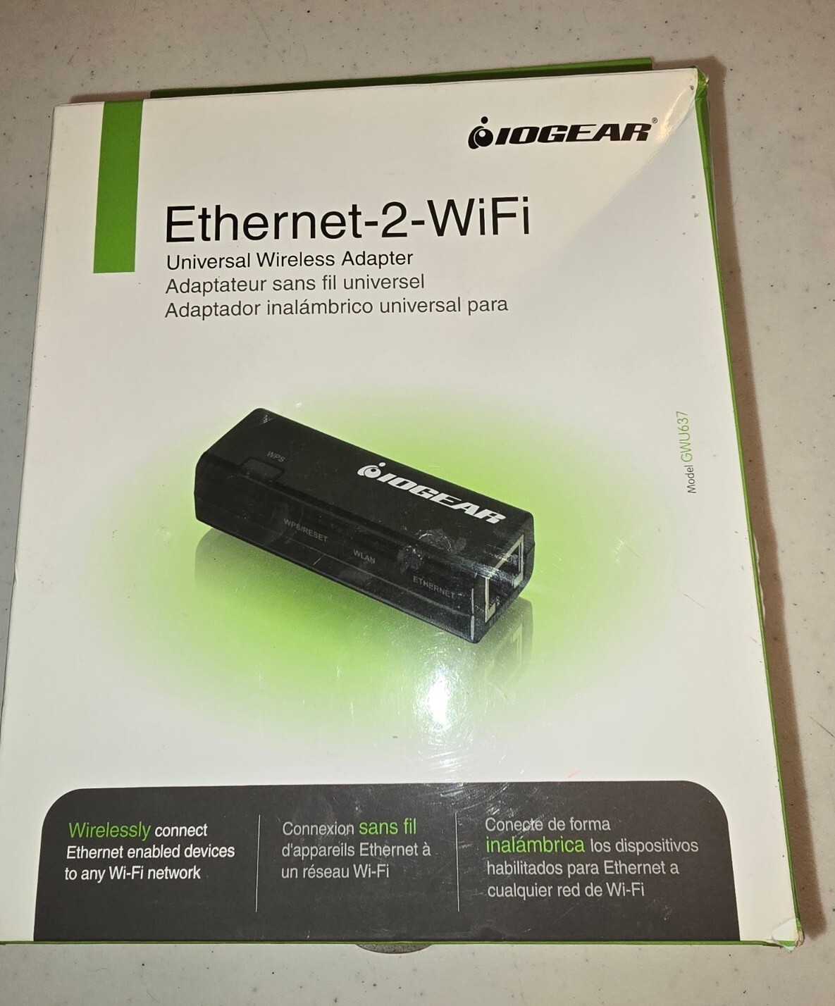 *IOGEAR Ethernet-2-WiFi Universal Wireless Adapter - NEW* 881317513335 ...