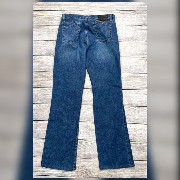 Harley Davidson Motorcycle Blue Bootcut Jeans Size 10… - Gem
