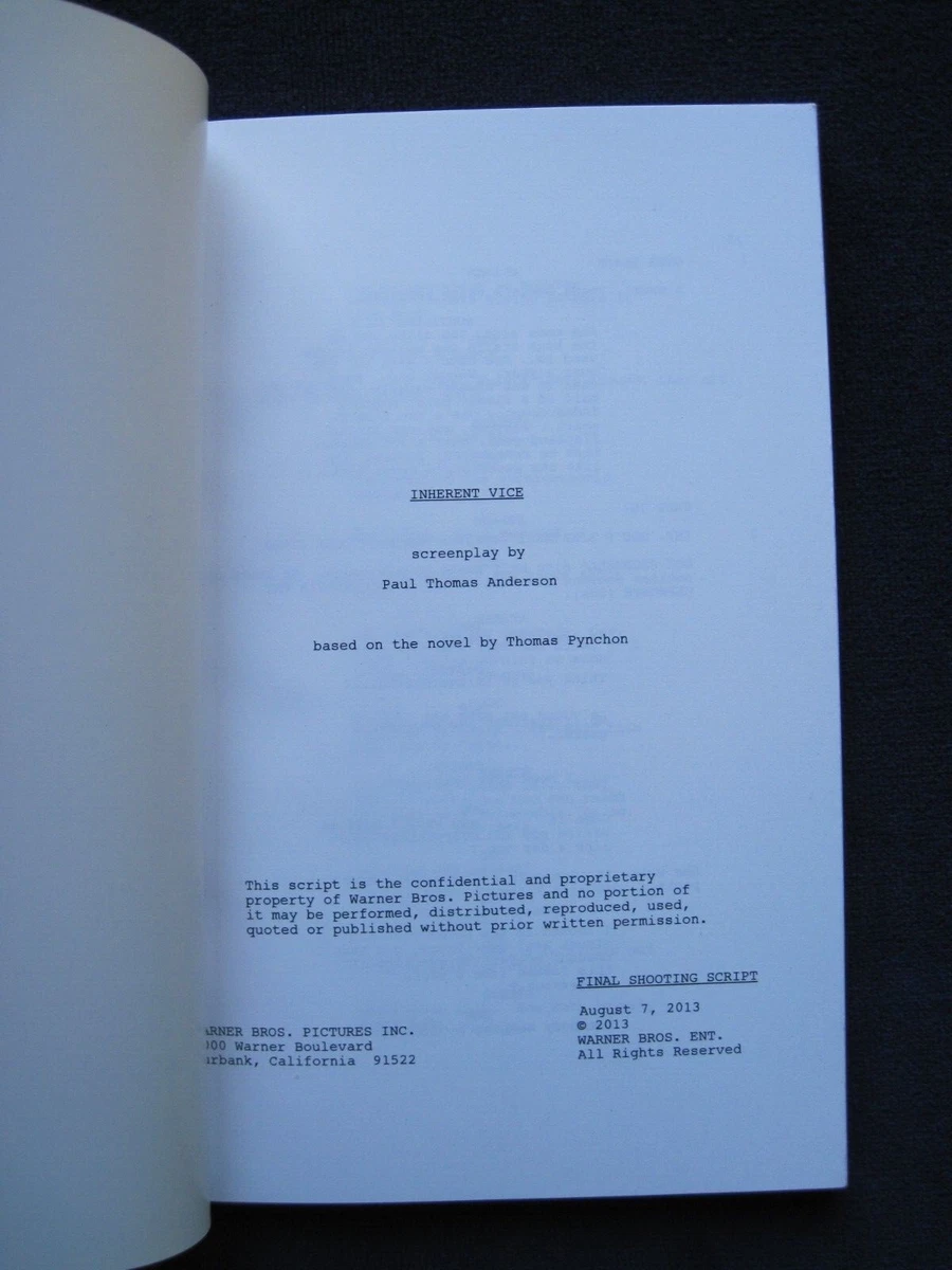 Inherent Vice Script