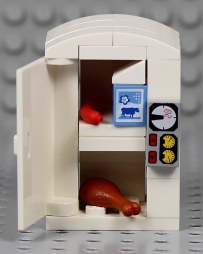 LEGO - Fridge w/ Milk Juice Refrigerator Freezer Minifigure Kitchen ...