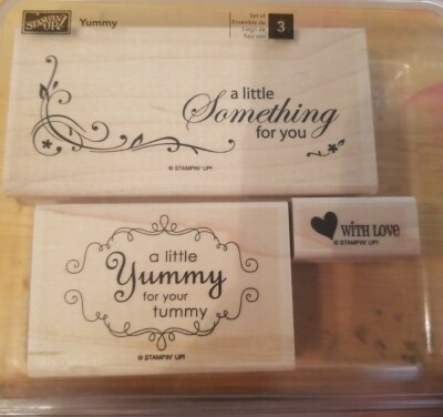 NEW! Stampin' Up Yummy Stamp Set - Set of 3 | eBay