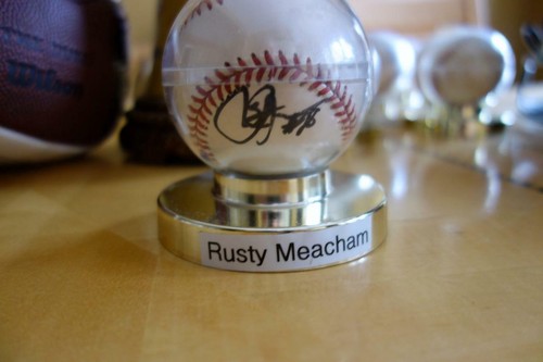Official MLB Rawlings Major (American) League RUSTY MEACHAM Autographed ...