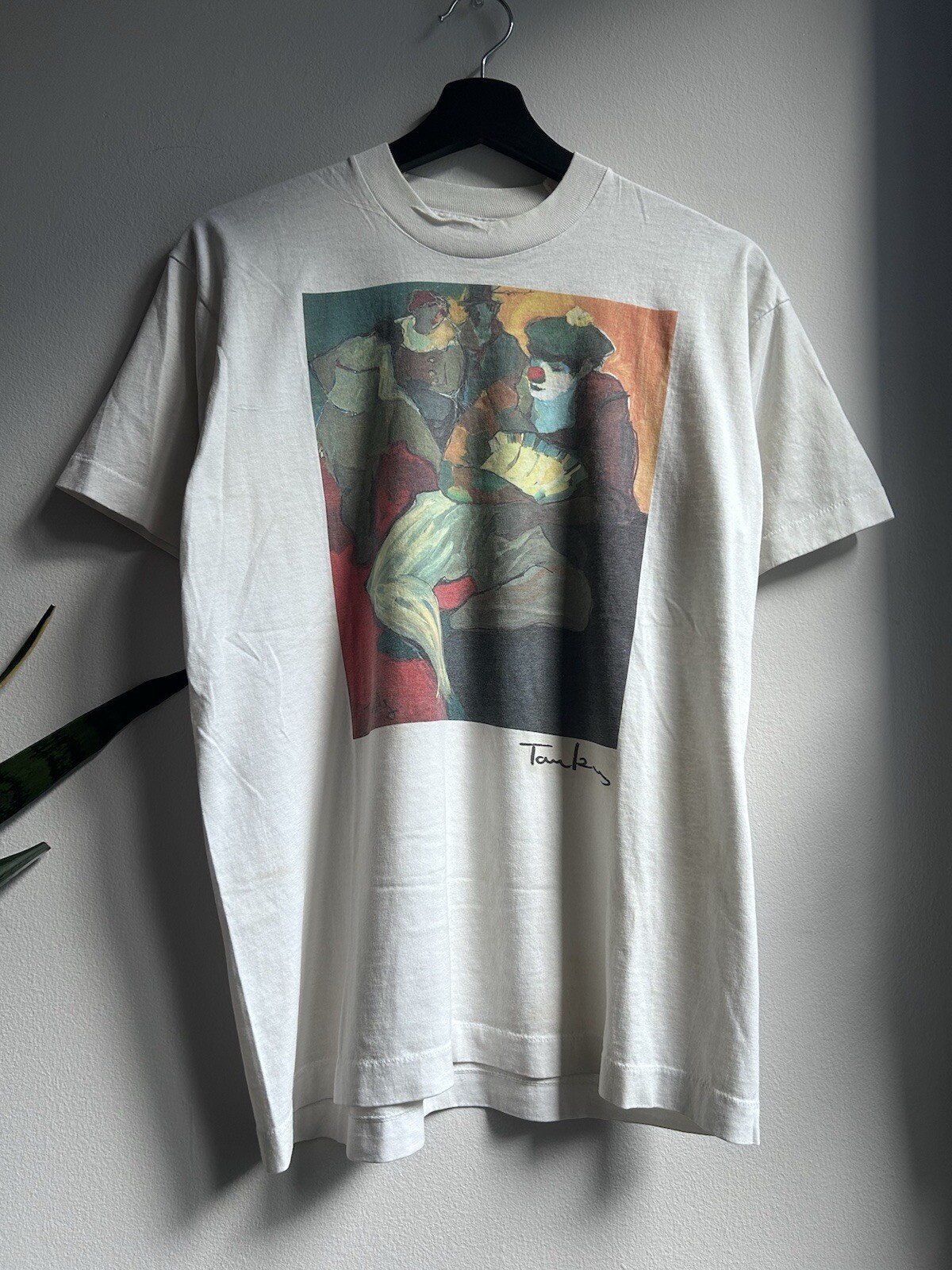 T Shirt Vintage 90s Art Painting Boy With Apple Nose… - Gem