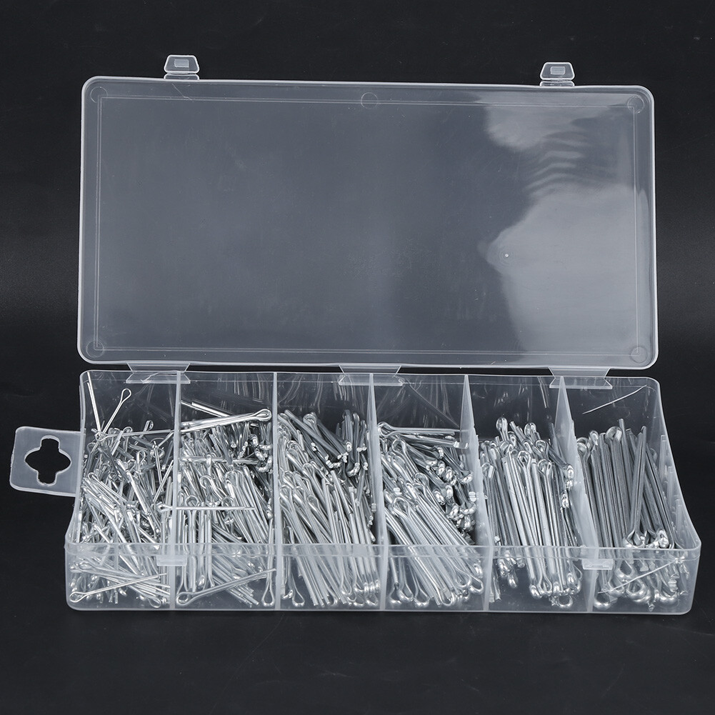 555pcs Cotter Pin Assortment Kit Split Pins Fasteners Tool With Storage ...