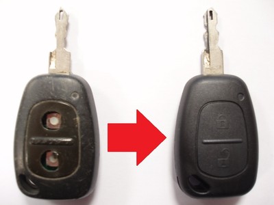 Repair service for Renault Master Trafic 2 button remote key fob 2002 ...
