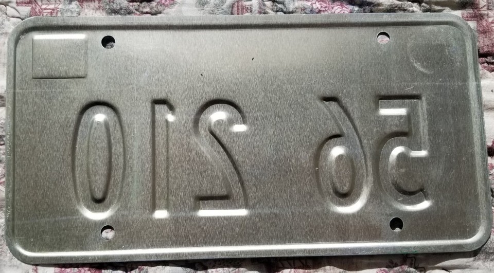 1956 210 tri 5 Embossed PRIMED QUALITY PAINTED PERSONAL FRONT License ...