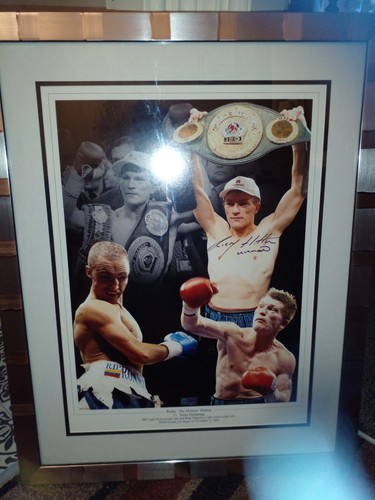 Ricky Hatton signed boxing memorabilia picture. used but in good condition | eBay UK