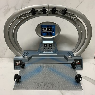 WWF Smackdown Entrance Stage WWE Jakks Pacific Figure Play Set READ ...