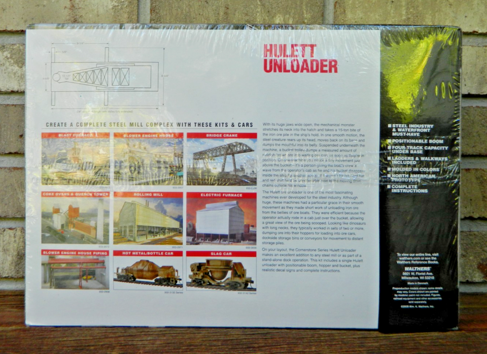 Walthers Cornerstone HO Scale Ashland Iron & Steel Hulett Unloader #933 ...