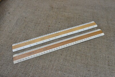 2 x Old/vintage Scale Rules: Stanley, London | eBay
