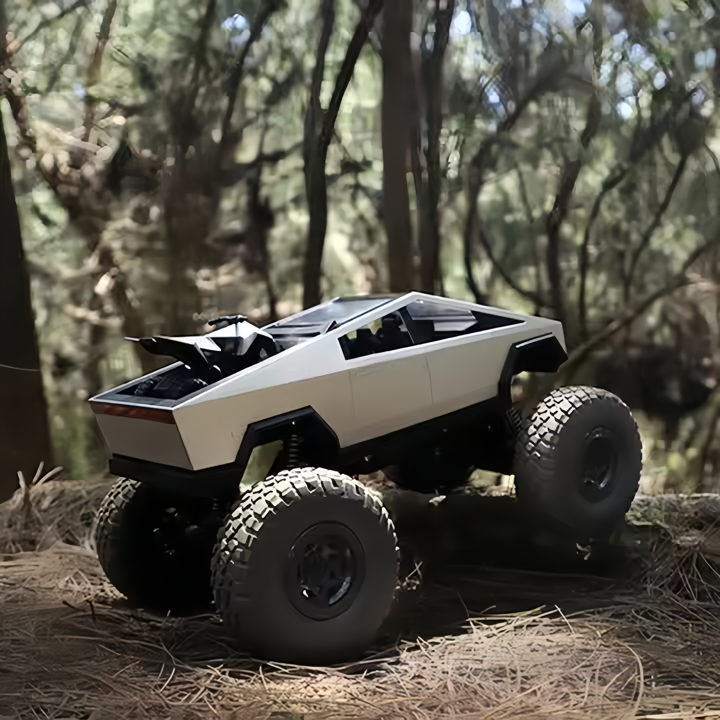 RC Cybertruck Monster (1:8) w/ Quad Bike, Suspension, High Torque ...
