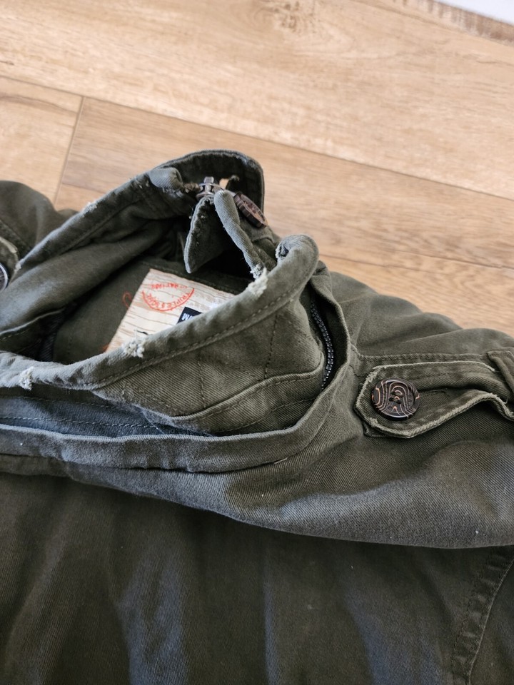 RARE! Vintage Triple Five Soul T5S Puffer Jacket Mens M Flannel Lined ...