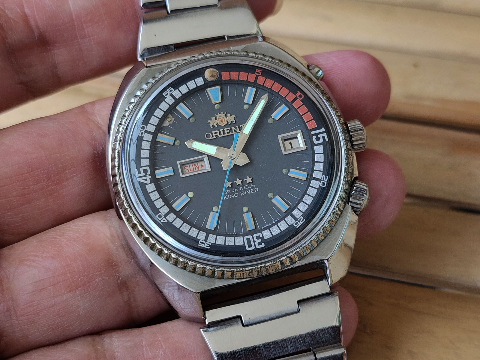 RARE Vintage Orient King Diver KD Automatic Gents 2 W… - Gem