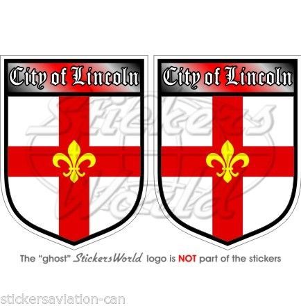 City of LINCOLN Lincolnshire UK Shield Vinyl Bumper Decal-Sticker 3 ...