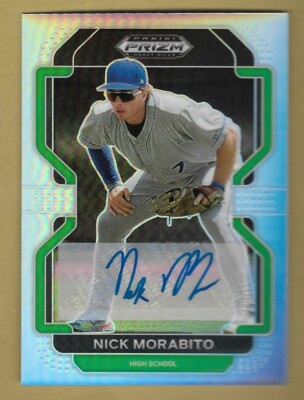 NICK MORABITO 2022 PANINI PRIZM DRAFT SILVER ROOKIE RC AUTOGRAPH AUTO # ...