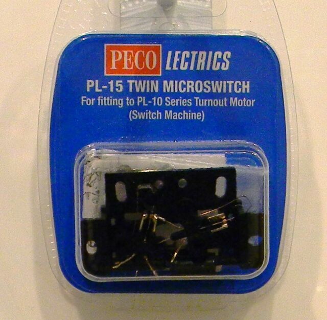 PECO Pl-15 Twin Micro Switch Kit for Fitting to Pl10 Turnout Motor for ...
