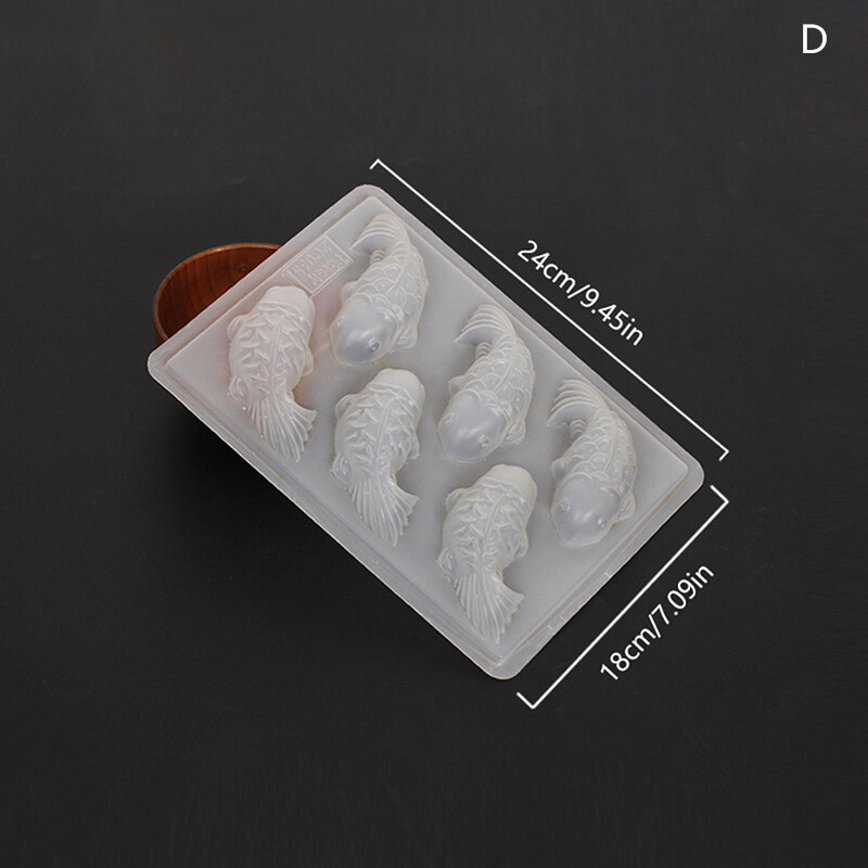 Fish Mold 3D Koi Fish Shape Plastic Cake Chocolate Jelly Mould Soap ...