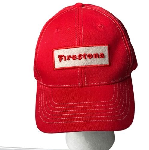 Vintage Firestone Tires Hook and Loop Trucker Hat Cap Made in K ...