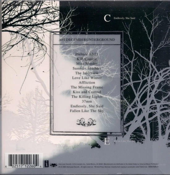 Afi Decemberunderground Album Cover