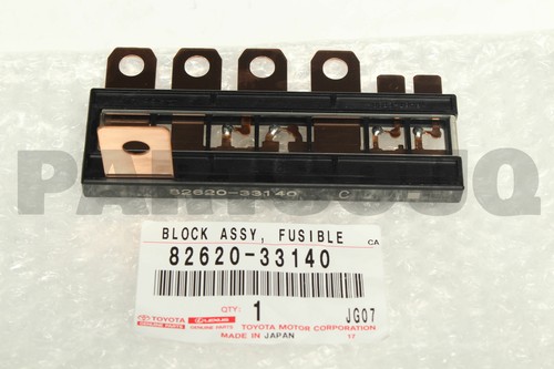 8262033140 Genuine Toyota BLOCK ASSY, FUSIBLE 82620-33140 | eBay