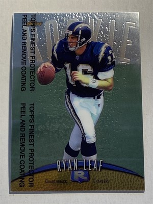 RYAN LEAF chargers 1998 Topps Finest #150 RC (F6)-3 | eBay