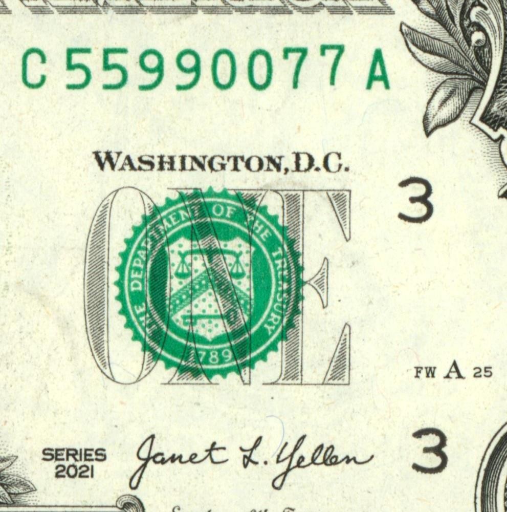 ( MULTIPLE PAIRS ) $1 2021 (VF+) ( 55990077 ) FANCY SERIAL # ** PAPER ...