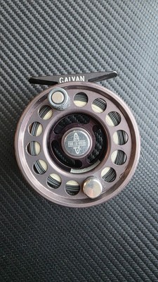 GALVAN OB-3 Fly Fishing Reel W/ Brass HW Accents, Leather Pouch ...