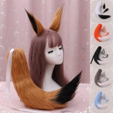 Japan Anime Spice and Wolf Holo Fox Ears and Tail Plush Cosplay Prop ...
