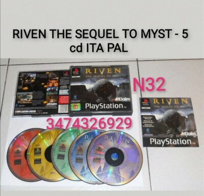 Lotto PS1 RIVEN THE SEQUEL TO MYST - 5 cd ITA PAL PS1 PS2 PS3 RARO | eBay