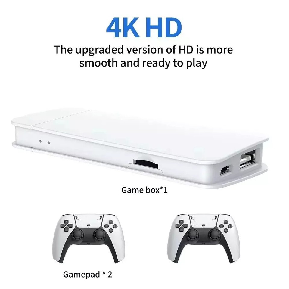 4K 64G HDMI TV Video Game Stick M15 Gaming Console Gamepad 2 Wireless ...