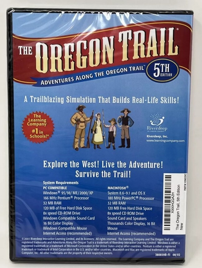The Oregon Trail 5th Edition CD-ROM NEW SEALED Windows Macintosh Mac ...