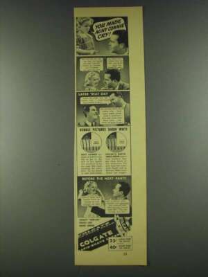 1936 Colgate Rapid-Shave Cream Ad - Aunt Connie Cry | eBay