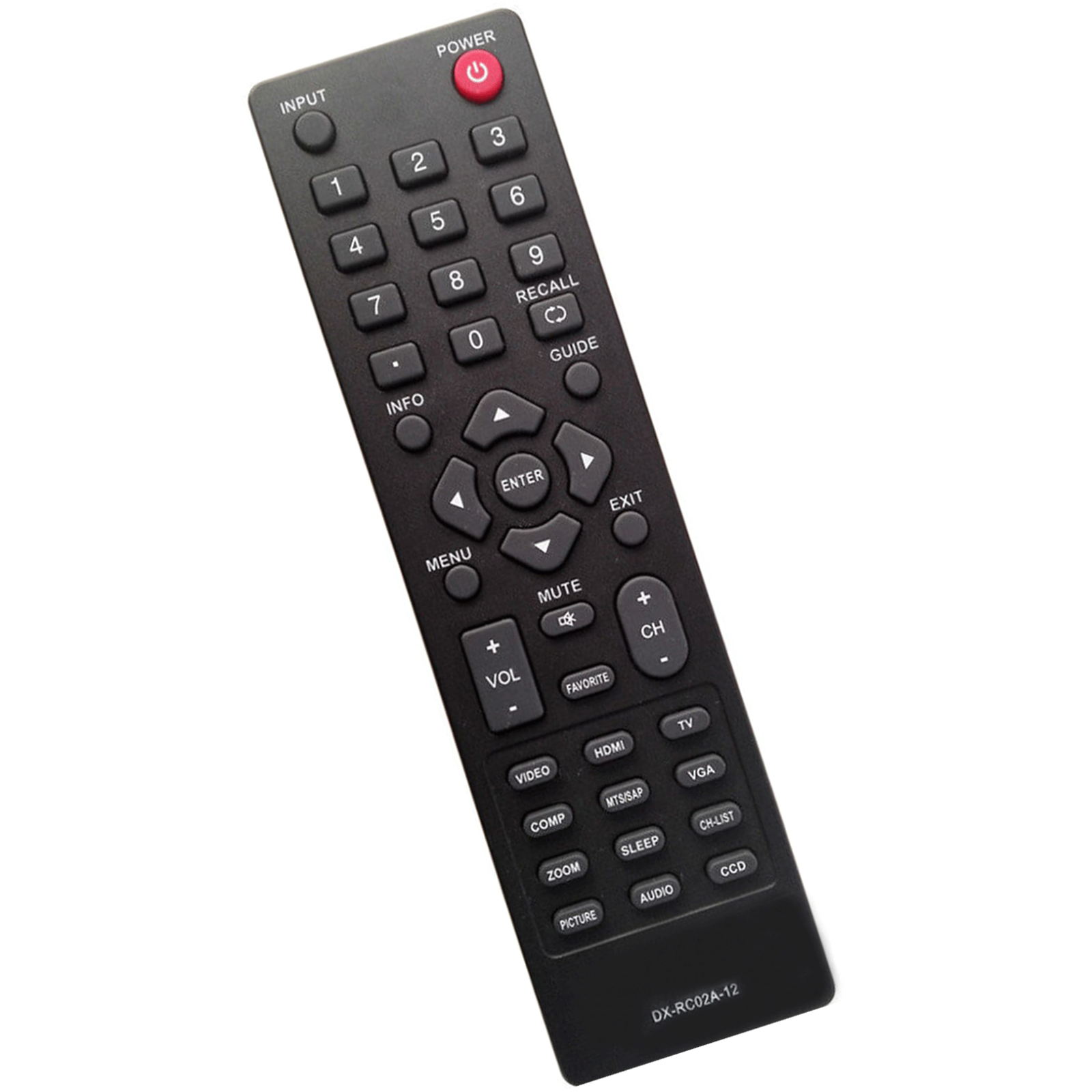 New DX-RC02A-12 Remote Control for Dynex LCD 32" 40" TV DXRC02A12 DX ...