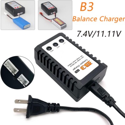 B3 Battery Charger For LIPO 2s-3s 7.4v 11.1v Lithium Polymer Portable ...