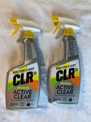 (2) CLR Daily Probiotics Cleaner Routine Clean Active Clear Lemon Mist ...