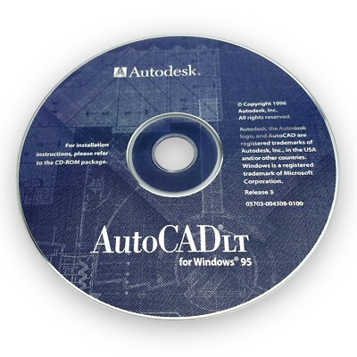 Autodesk AutoCAD LT for Windows 95 DISC ONLY | eBay