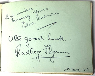 ELLA HALMAN - RADLEY FLYNN - D'OYLY CARTE - OPERA SINGERS - AUTOGRAPHS ...