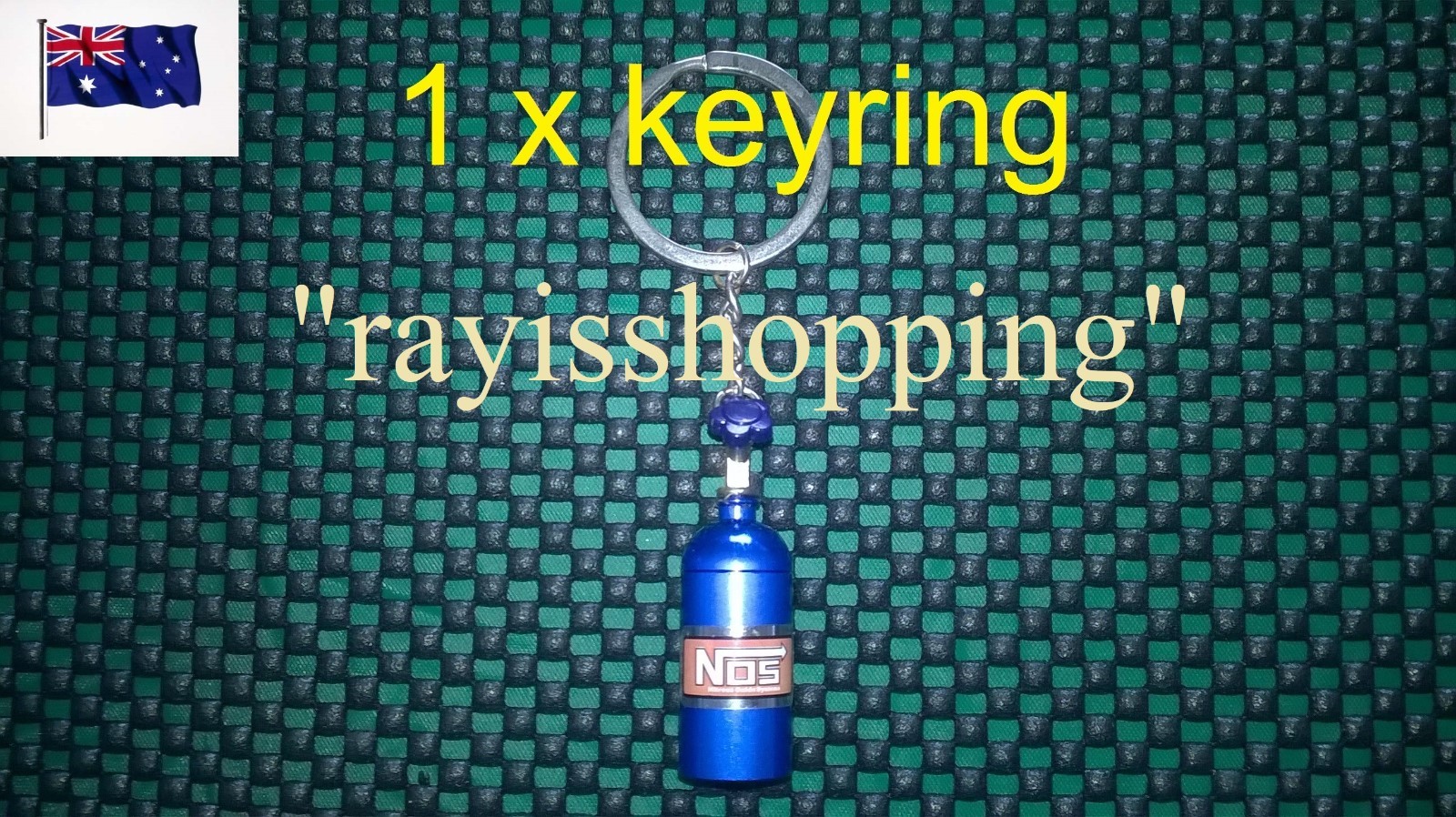 BLUE or GOLD NOS nos N2O Nitrous Bottle key chain keyring keychain ...